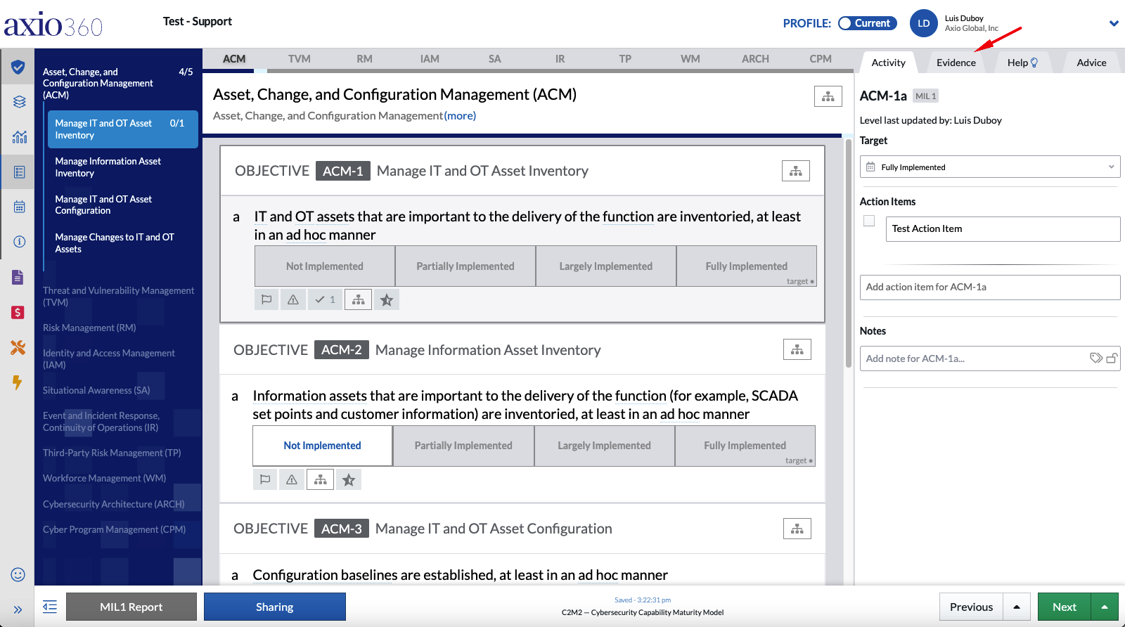 How to Add Evidence to an Item – Axio